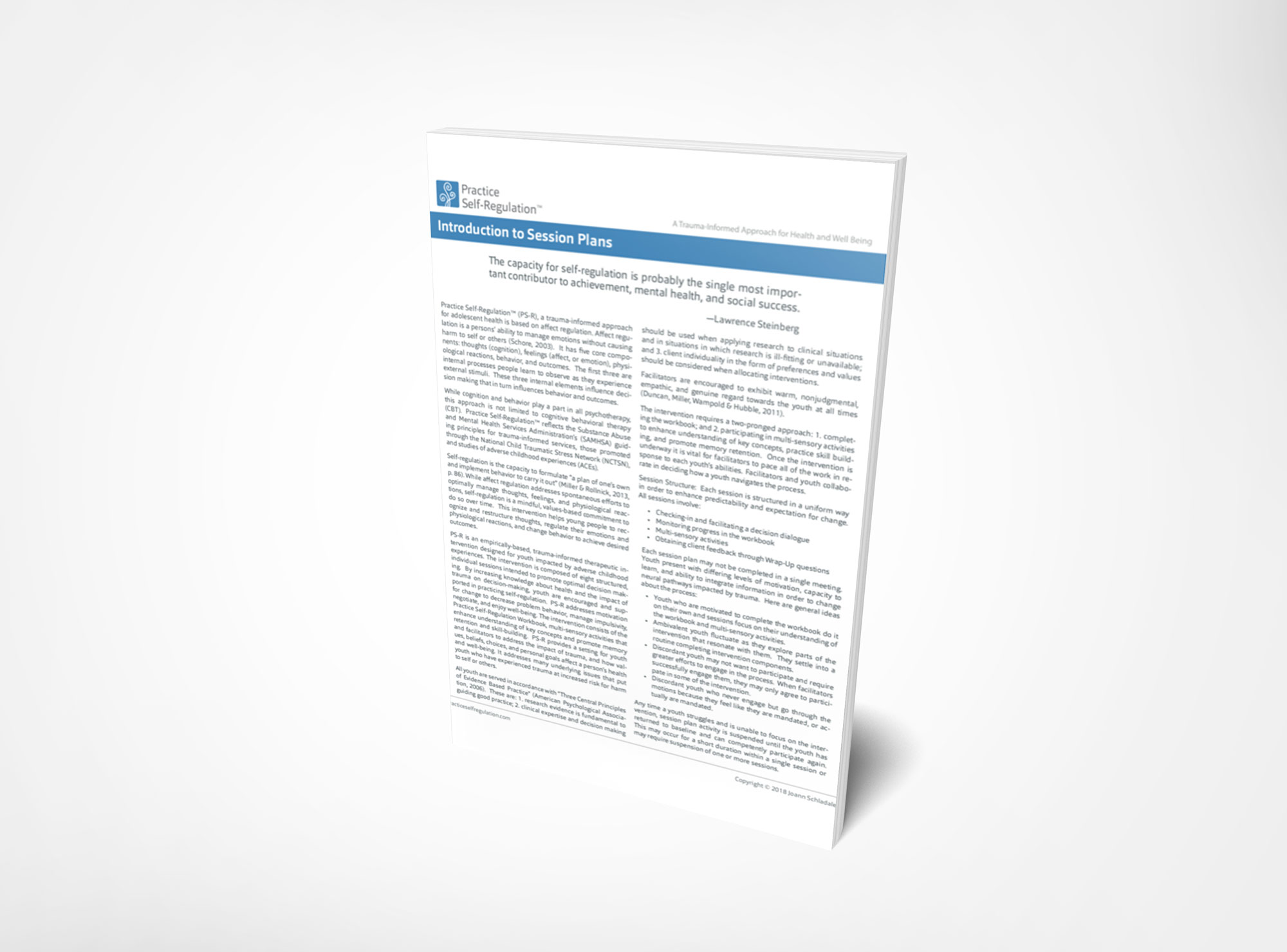 Practice Self-Regulation Session Plans - Practicing Self Regulation